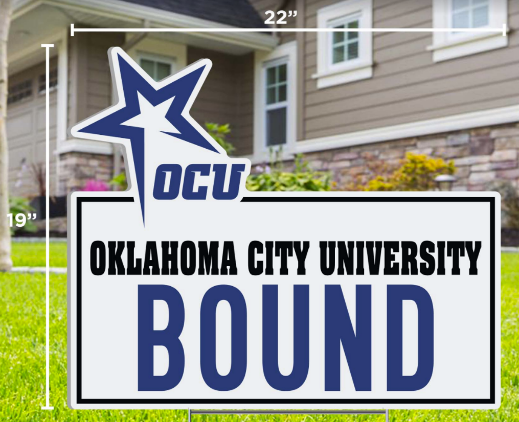 Graduation Yard Sign | University Bound – Oklahoma City Univ. Campus Store